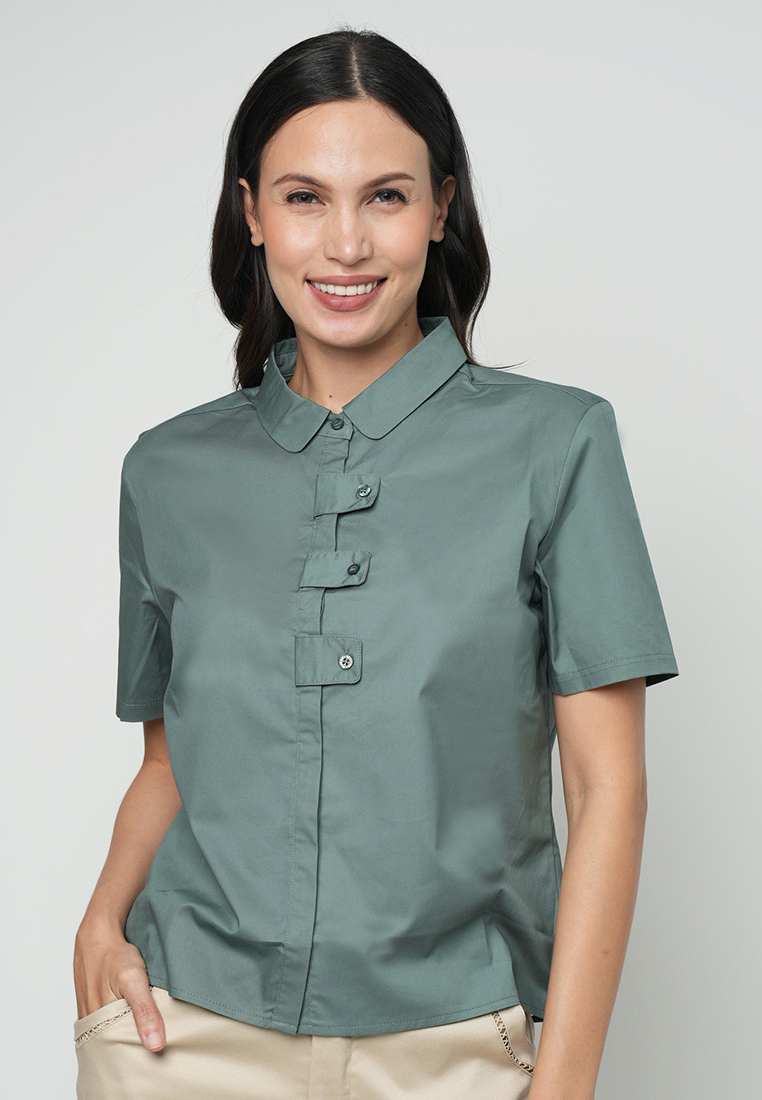 Aminah Collared Top – Apple and Eve