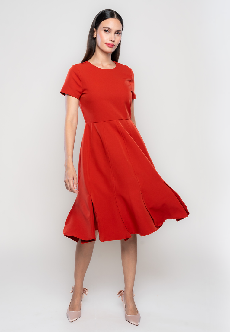 Wilson Flounce Hem A-Line Dress – Apple and Eve